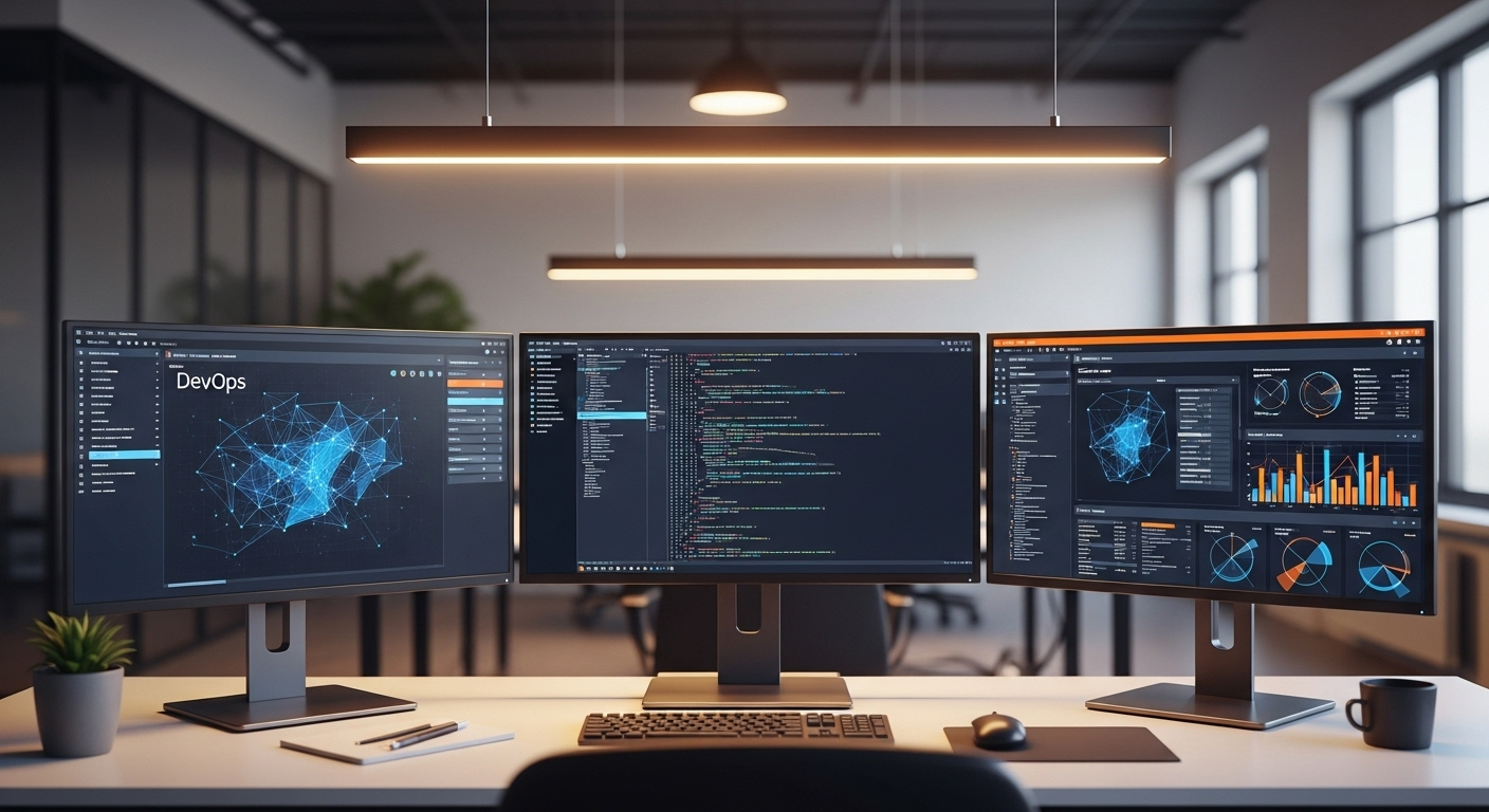 Professional tech workspace